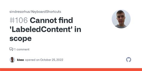 cannot find labeledcontent in scope · issue 106 · sindresorhus