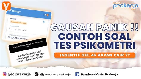 Panik Tes Psikometri Jadi Tanda Lolos Tidak Lolos Insentif