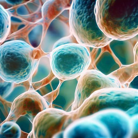 Premium Ai Image Abstract Molecular Structure Of Cancer Cells Magnified