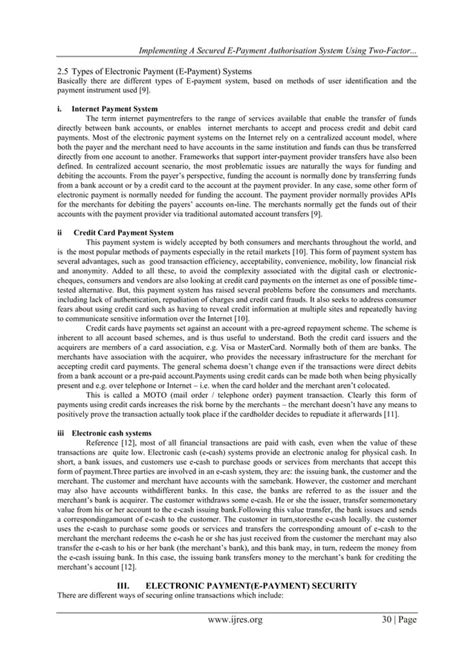 Implementing A Secured E Payment Authorisation System Using Two Factor