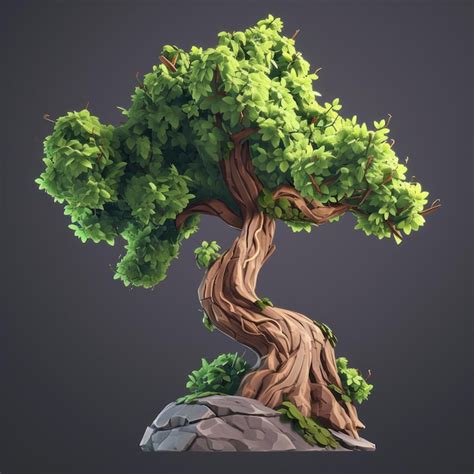 Premium Photo Stylized Tree
