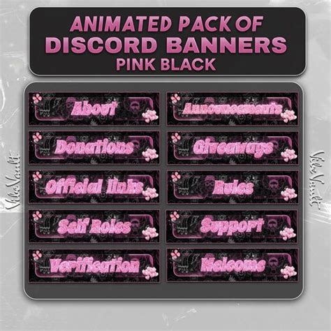 Discord Banners Pink Etsy