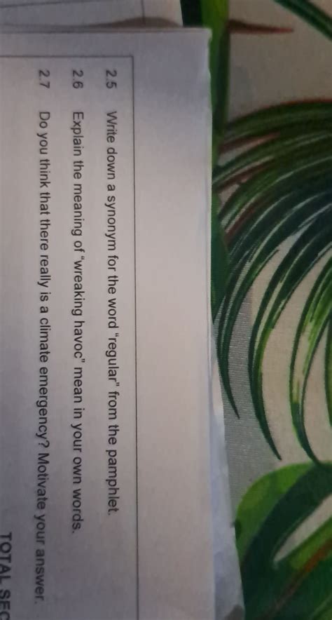 2 5 Write Down A Synonym For The Word Studyx