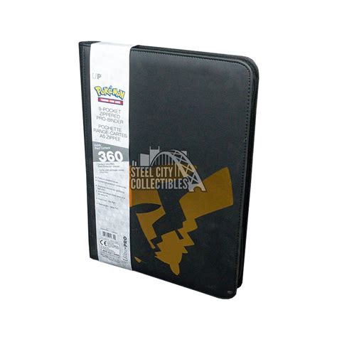 Ultra Pro Pikachu 9 Pocket Zippered Binder Steel City Collectibles
