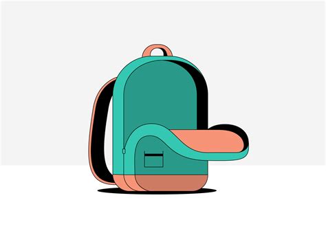 Empty Backpack Clipart