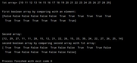 Python Numpy Bool Array