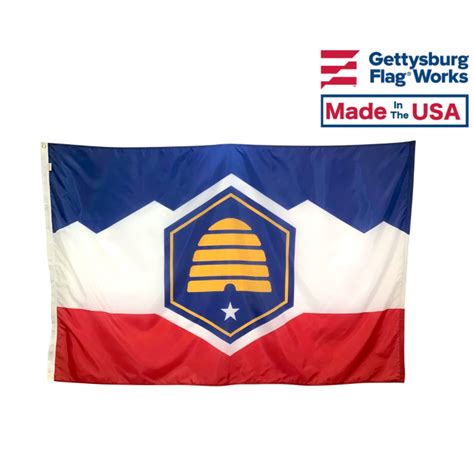 New 2024 Utah State Flag Utah Beehive Flag From Gettysburg Flag Works