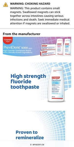 Amazonca Colgate Prevident 5000ppm Booster Plus Toothpaste 100 Ml