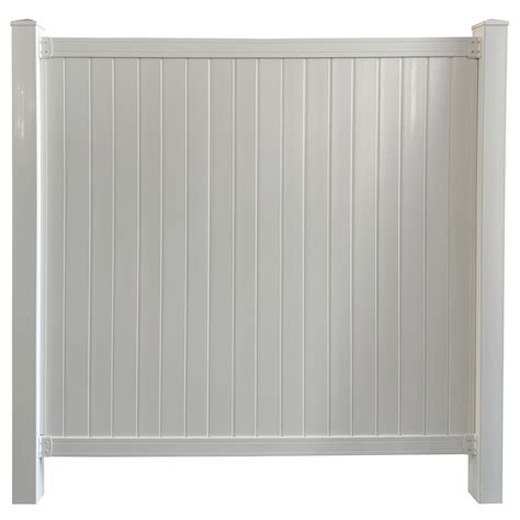 White Vinyl Ivory Fence Panel Kit 6 Ft H X 6 Ft W Creative Surfaces