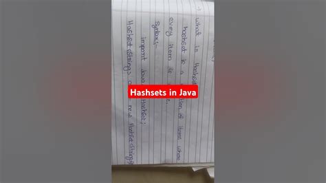 Hashset In Java Java Hashset Shorts Youtube Education Coding