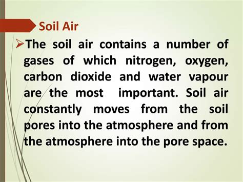 Soil Air Composition And Soil Aeration Pptx