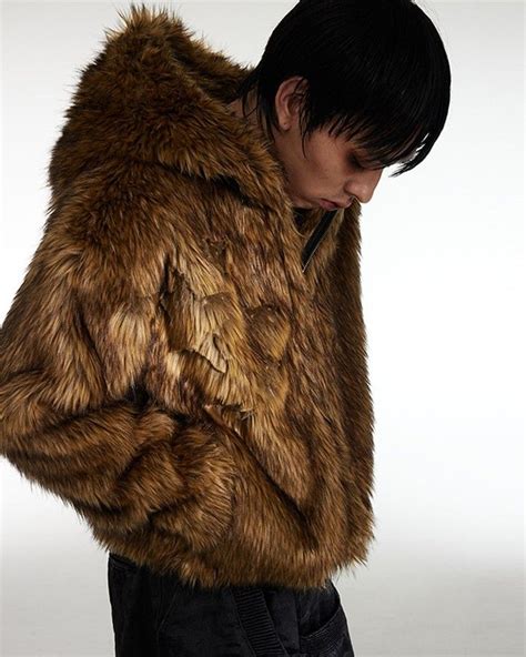 Bcaesar On Instagram Night Lab 24fw Faux Fur Oversized Jacket
