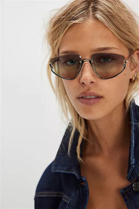 Bennie Rimless Sunglasses Free People