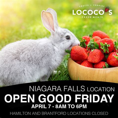 Lococos Happy Easter Our Niagara Falls Location Is