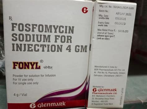 Fonyl Inj 4gm At ₹ 750piece Fosfomycin Injection In Ahmedabad Id