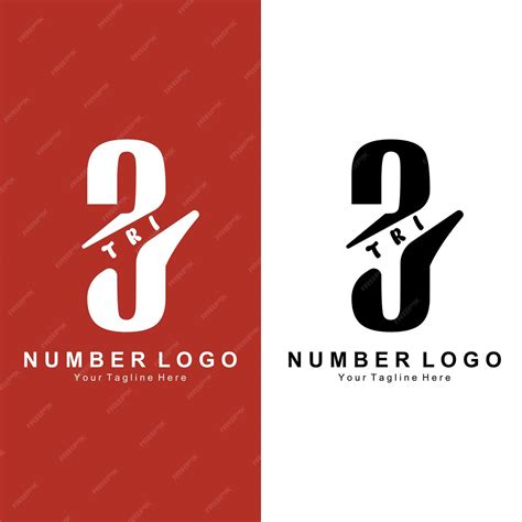 Premium Vector Number 3 Three Logo Design Premium Icon Vector