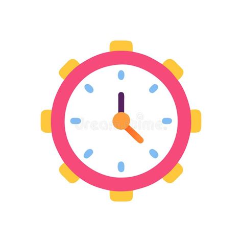 Creative Funky Modern Clock Illustration Stock Illustration