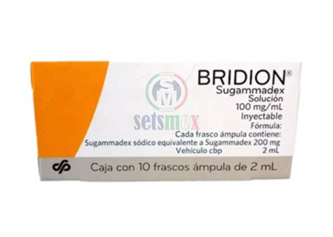 Bridion Distribuidora De Medicamentos Y Productos Farmaceuticos Setsmex