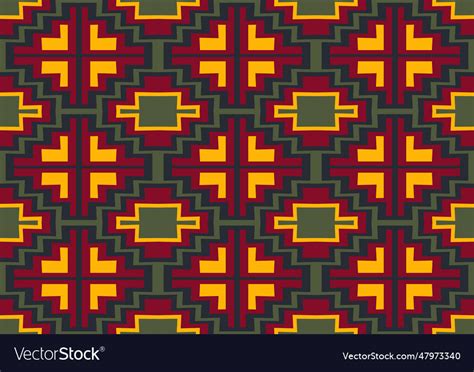 Abstract Geometry Shape Seamless Pattern Vector Image