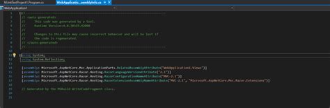Cs8019 Occurs In The Files In Net Core Projects · Issue 32327