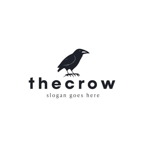 Premium Vector Crow Vector Logo Design