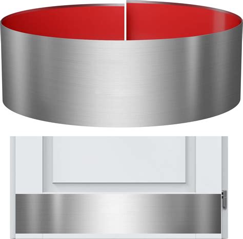 Sanbege Stainless Steel Door Kick Plate 6 X 34 Door Push Plate Self Adhesive Kickplate For