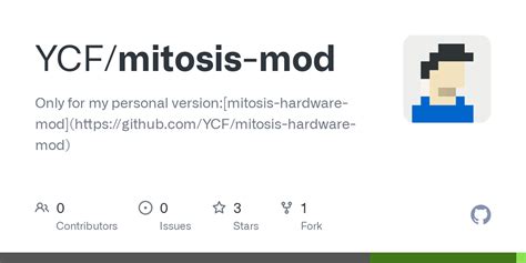 GitHub YCF Mitosis Mod Only For My Personal Version Mitosis Hardware Mod Https Github Com