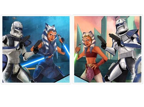 Captain Rex And Ahsoka Tano Movie Art Clone Wars Ahsoka Tano