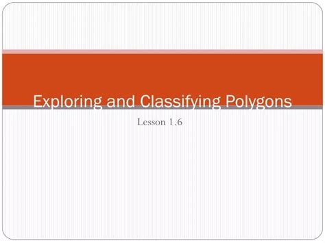 ppt exploring and classifying polygons powerpoint presentation free