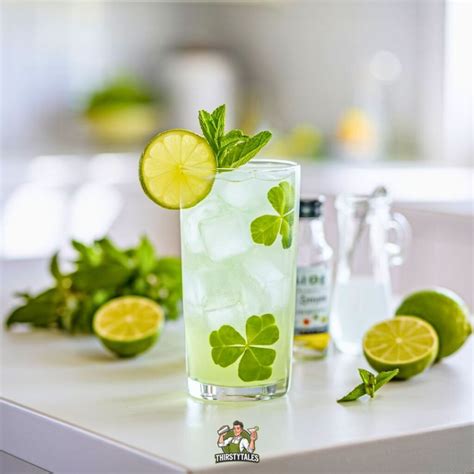 Spring Clover Cooler Cocktail Recipe Thirsty Tales