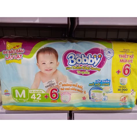 Bỉm Bobby Tã Quần Bobby Đủ Size S20 S24 M18 M22 M42 M62 L16 L38 L38 L54 L68 Xl14