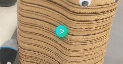 Tesselating Cardboard Stool That Wiggles For My Furniture Studio