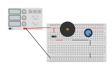 Circuit Design Piezo Tinkercad