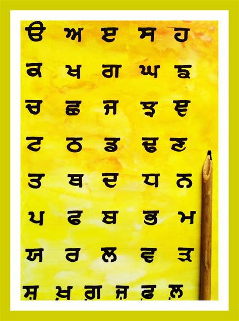 Best 11 Punjabi Alphabet Wall Poster Printable Gurmukhi Alphabet Chart Uda Eda Punjabi