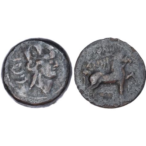 Numidia Cirta C 75 50 Bc Ae 26mm 12 14g Turreted Head In