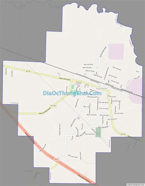 Map Of Smackover City Thong Thai Real