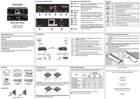 Lightware HDMI TPS RX
