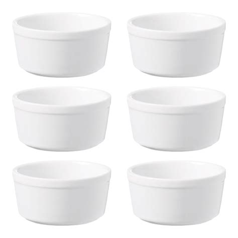 6 Piece Ramekin 9x4 5cm Plain Blanco Porcelain Conti Shop Today Get It Tomorrow