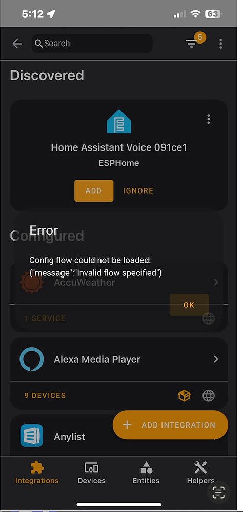 Voice Pe Assertionerror In Esphome During Setup Voice Assistant Home Assistant Community