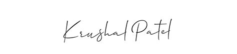 97 Krushal Patel Name Signature Style Ideas Unique Esignature