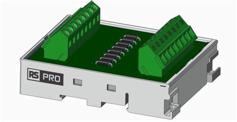Rs Pro Rs Pro Contact Female Interface Module Screw Terminal Connector Din Rail Mount