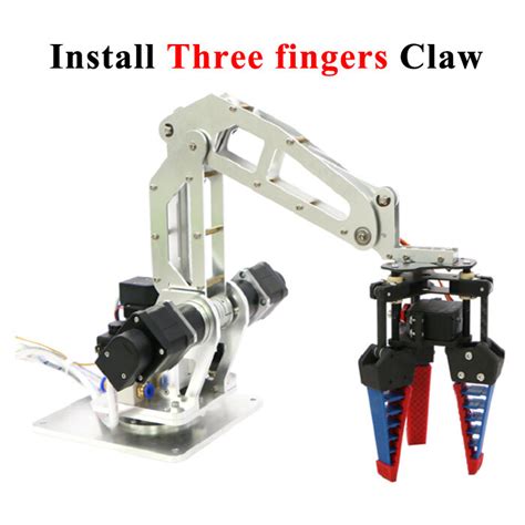 다축 산업용 조작기 로봇 암 스텝퍼 인코더 모터 빨판 클로 Stm32 프로그래밍 가능 로봇 키트용 05kg 하중 하이테크 장난감
