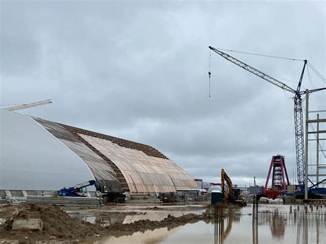 Building Industrial Site Unde Construction Structure Of Steel Roof