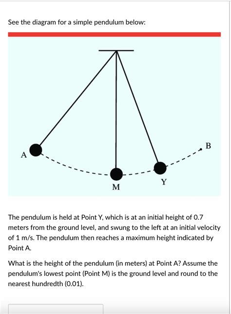 Solved See The Diagram For A Simple Pendulum Below The