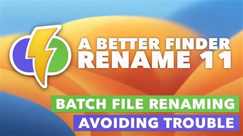 Batch File Renaming On Macos How To Avoid Problems Youtube
