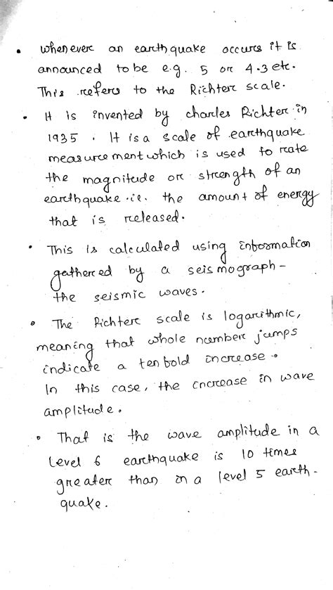 Solved How Is The Richter Scale Calculated Provide Examples In Your