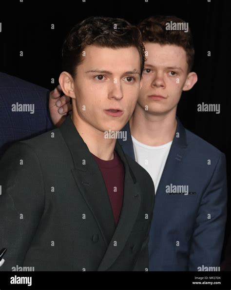 Los Angeles California Usa 23rd April 2018 Actor Tom Holland And