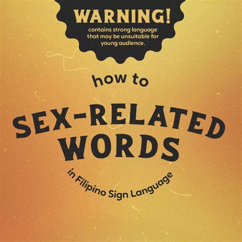 Caldatelier Learn How To Sign Sex Related Words In Facebook