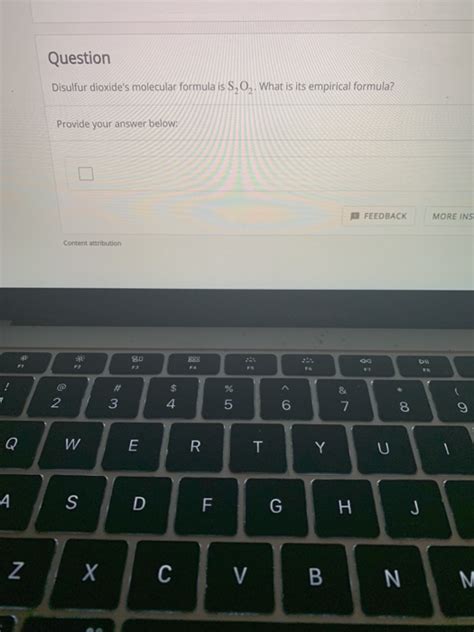 Solved Question Disulfur Dioxides Molecular Formula Is S