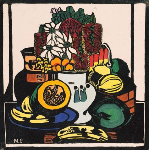 Native Flowers Circa 1927 By Margaret Preston Australian Art Margaret Preston Australian